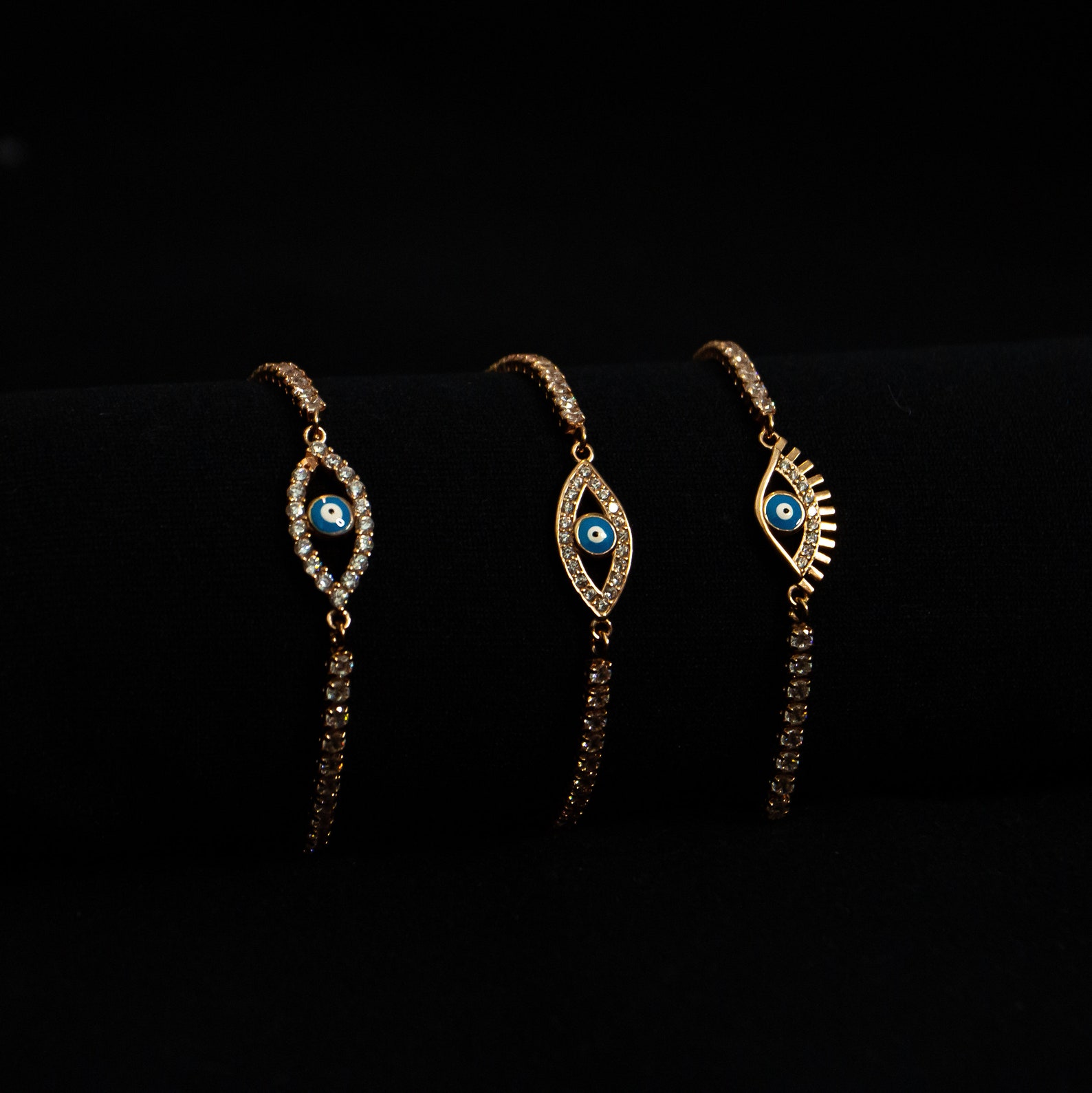 Evil Eye Rose Gold Necklace in 925 Silver - Etsy