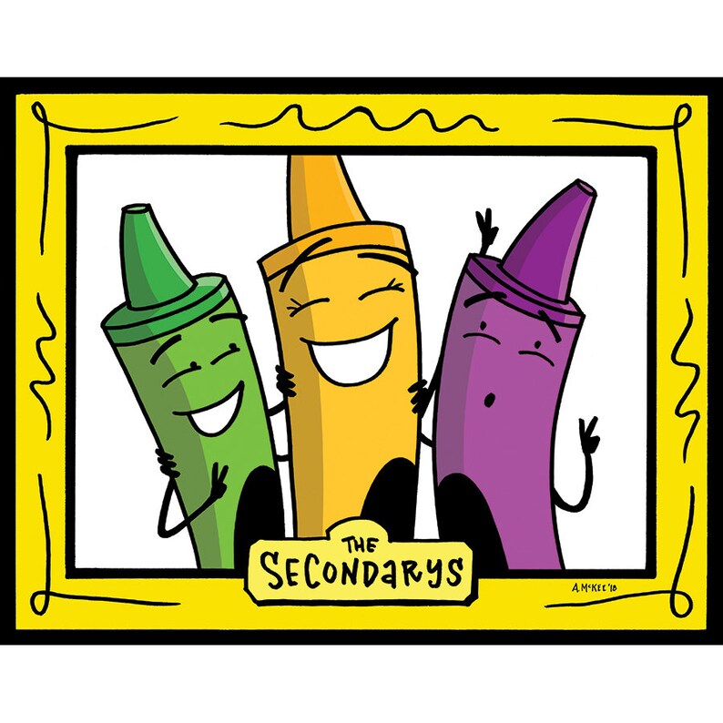 The Color Families digital Set of 8 Art Classroom Decor - Etsy