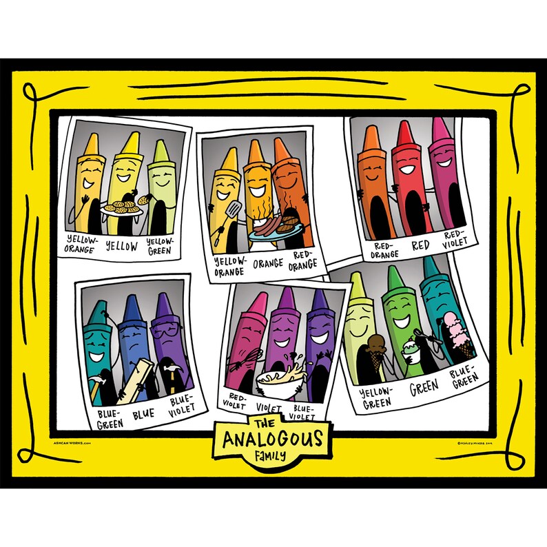 The Color Families Volume 2 digital Set of 6 tints Shades | Etsy