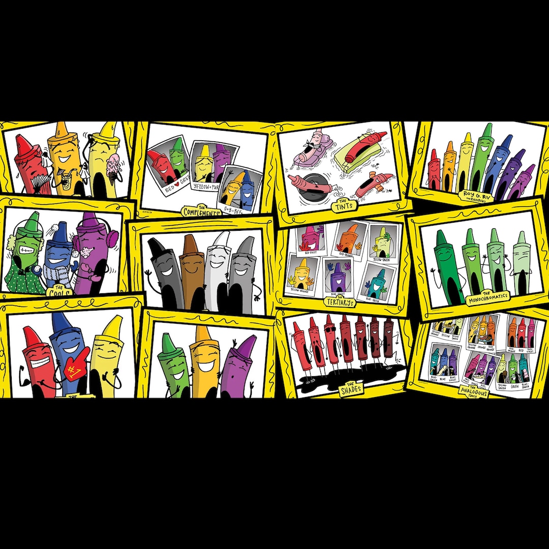 The Color Families ALL 12 (set of 12 - 11x14 Prints) Vol 1 and 2 ...