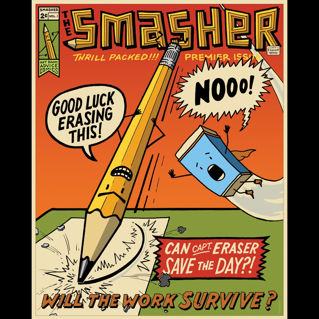 The SMASHER Digital (capt. Eraser Series) - Etsy