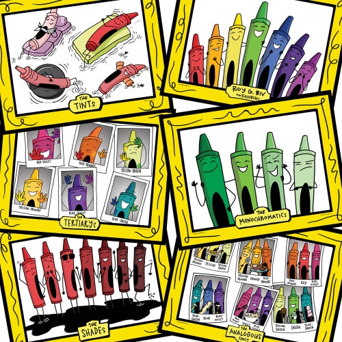 The Color Families Volume 2 set of 6 11x14 Prints tints - Etsy