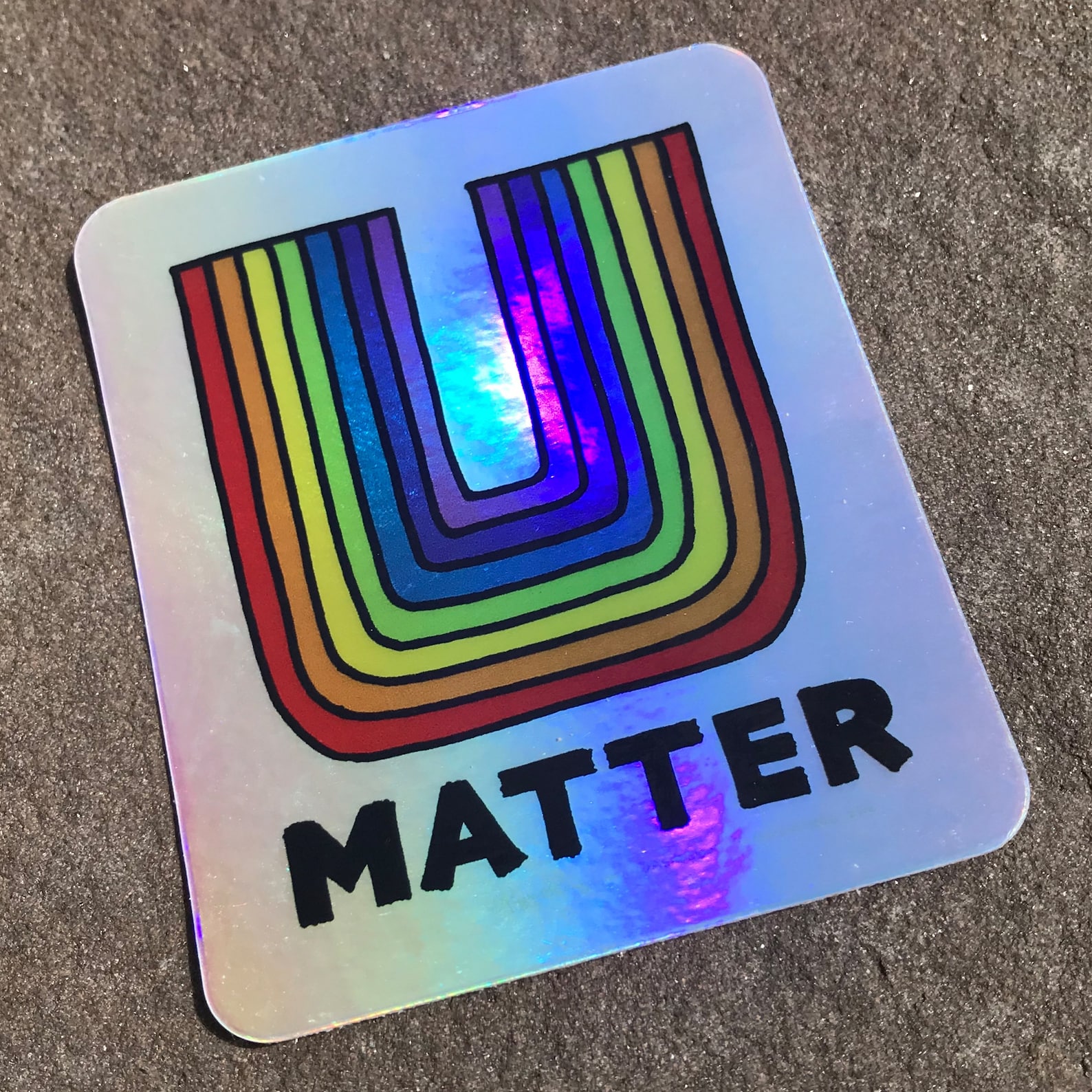 U MATTER HOLOGRAPHIC Stickers 2.5x3 - Etsy