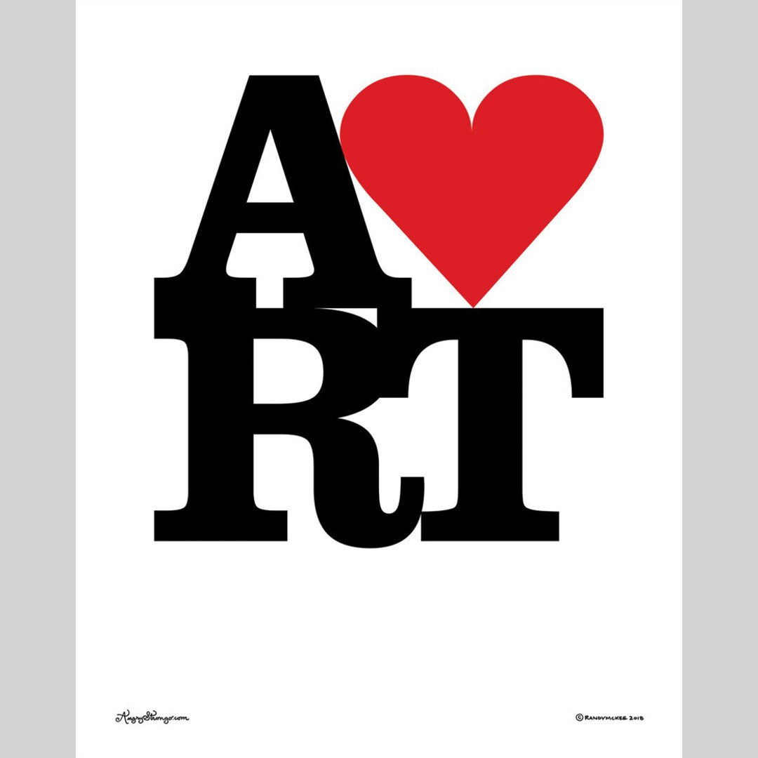Art Love (I Heart Art) 16x20 Poster - Etsy