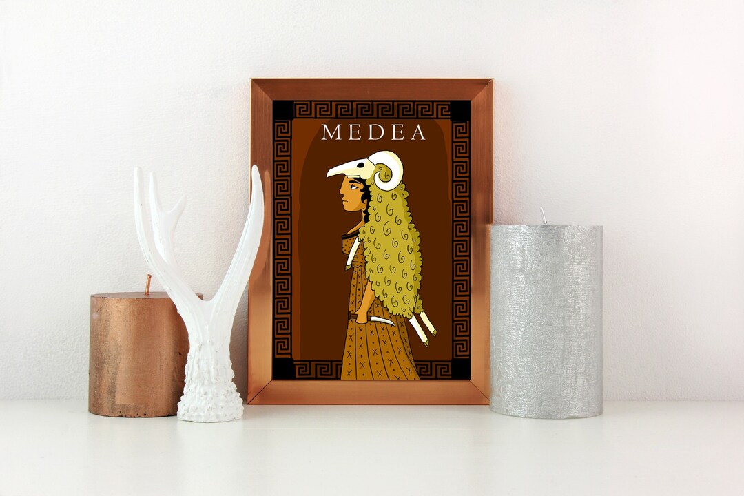 A4 'medea' Ancient Greek Digital Art Print Instant - Etsy
