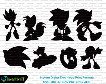 Sonic svg | Etsy