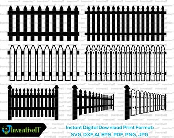 Fence svg | Etsy