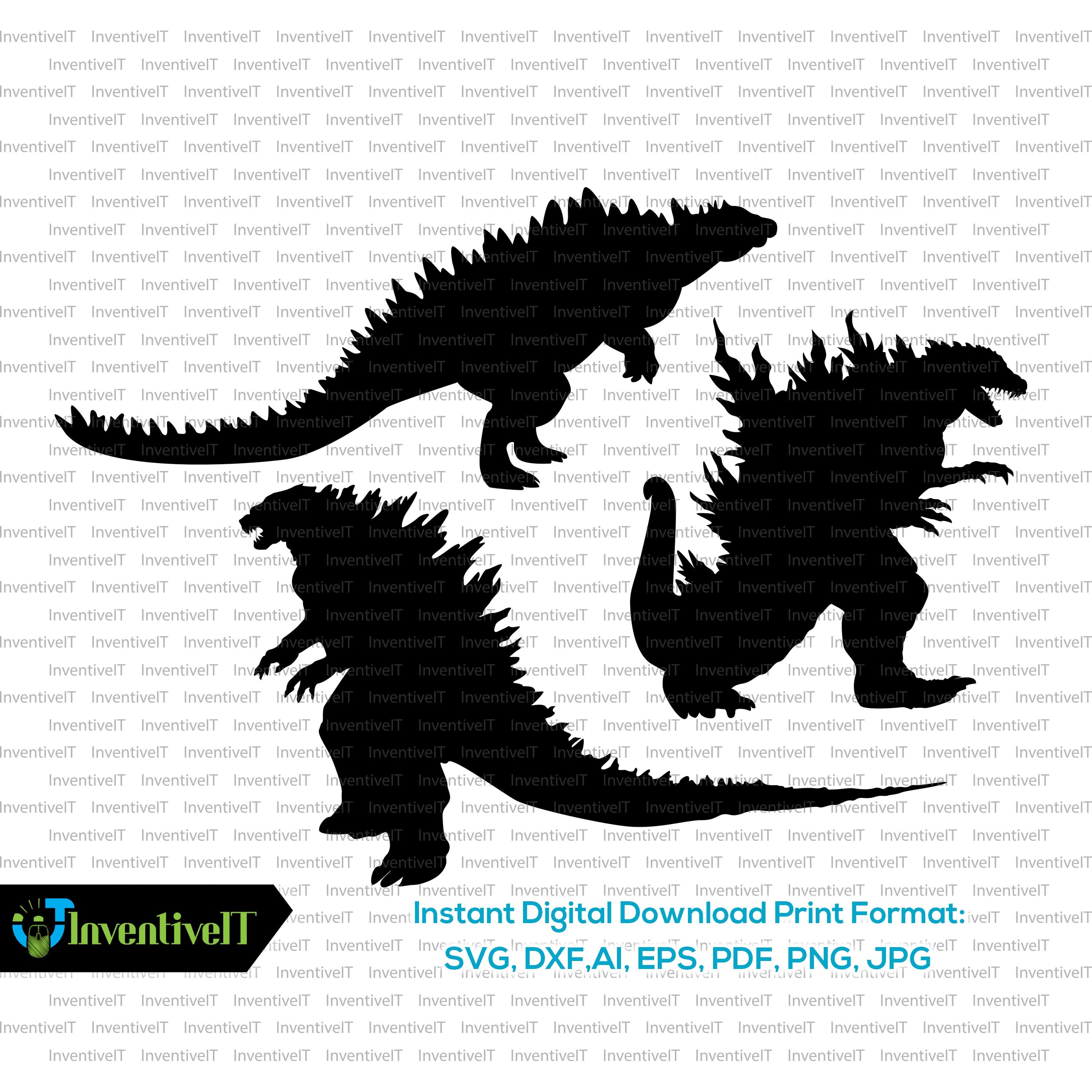 Godzilla Silhouette Vector