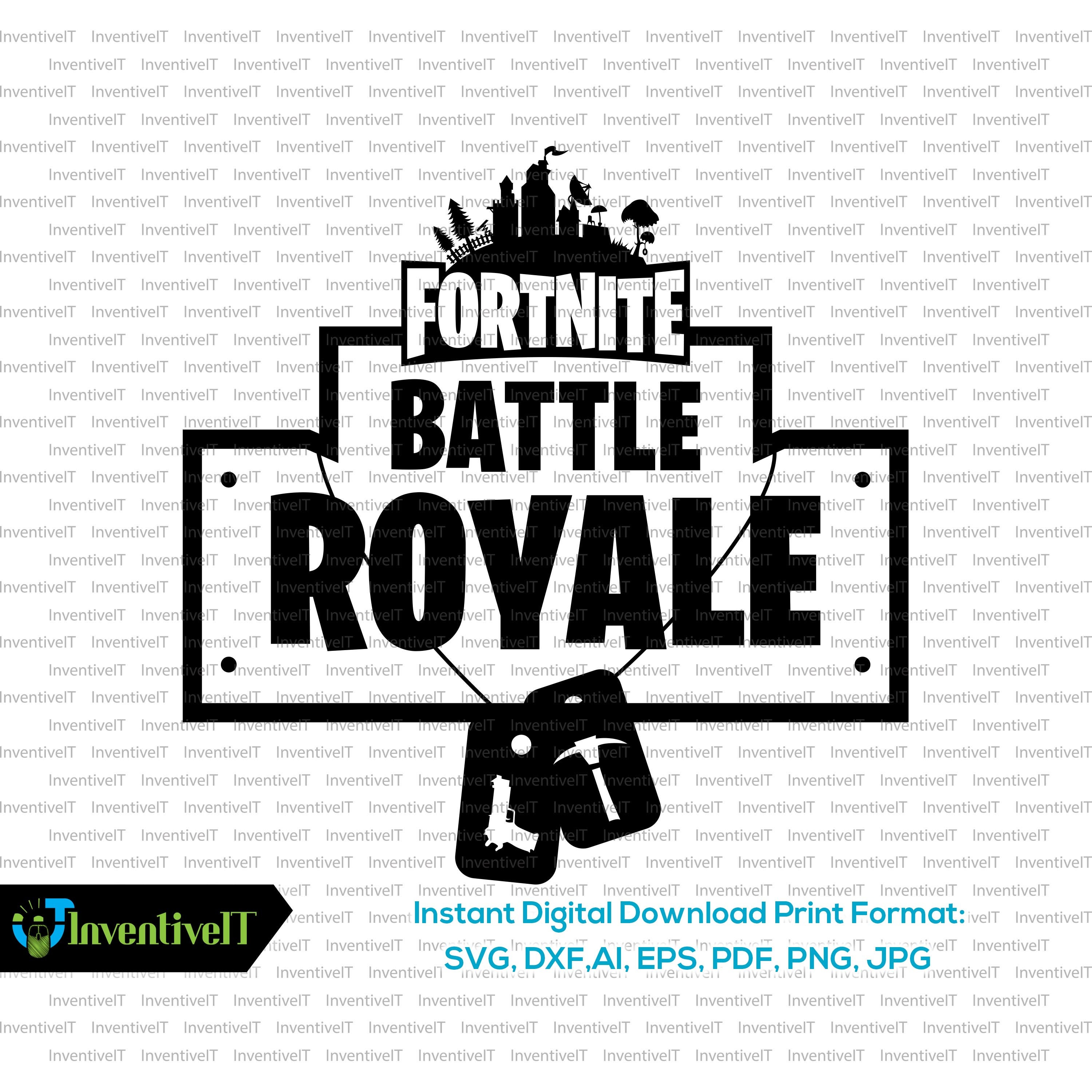 Fortnite svg Fortnite Battle Royale Logo svg Silhouette | Etsy