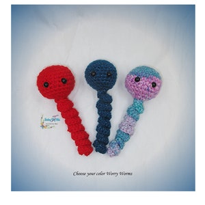 Worry Worms - Choose Your Color - Etsy