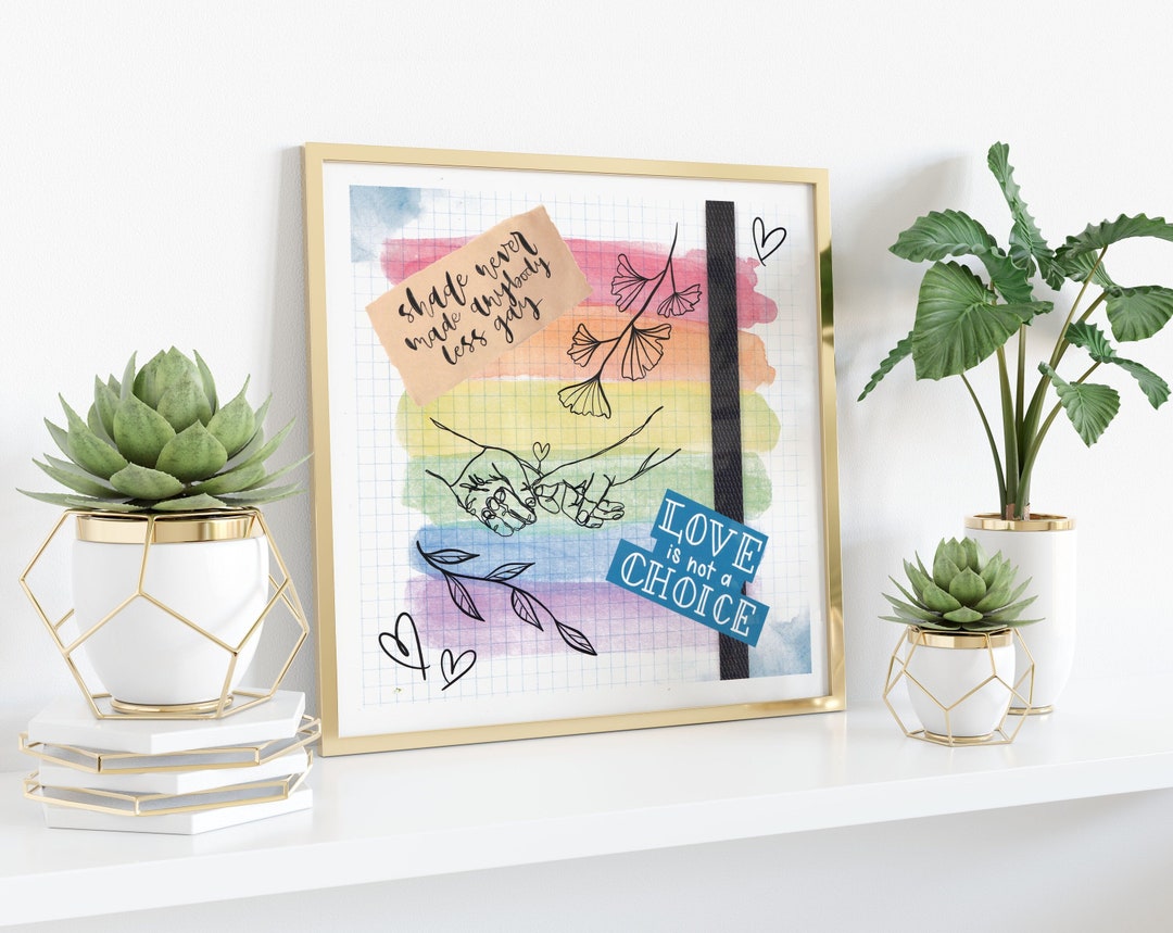 Pride Collage Art Print LGBTQ - Etsy