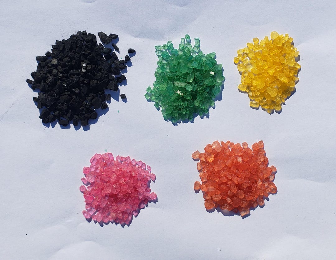 5 Types Ritual Salt Pink Yellow Green Black Red Use for Protection ...
