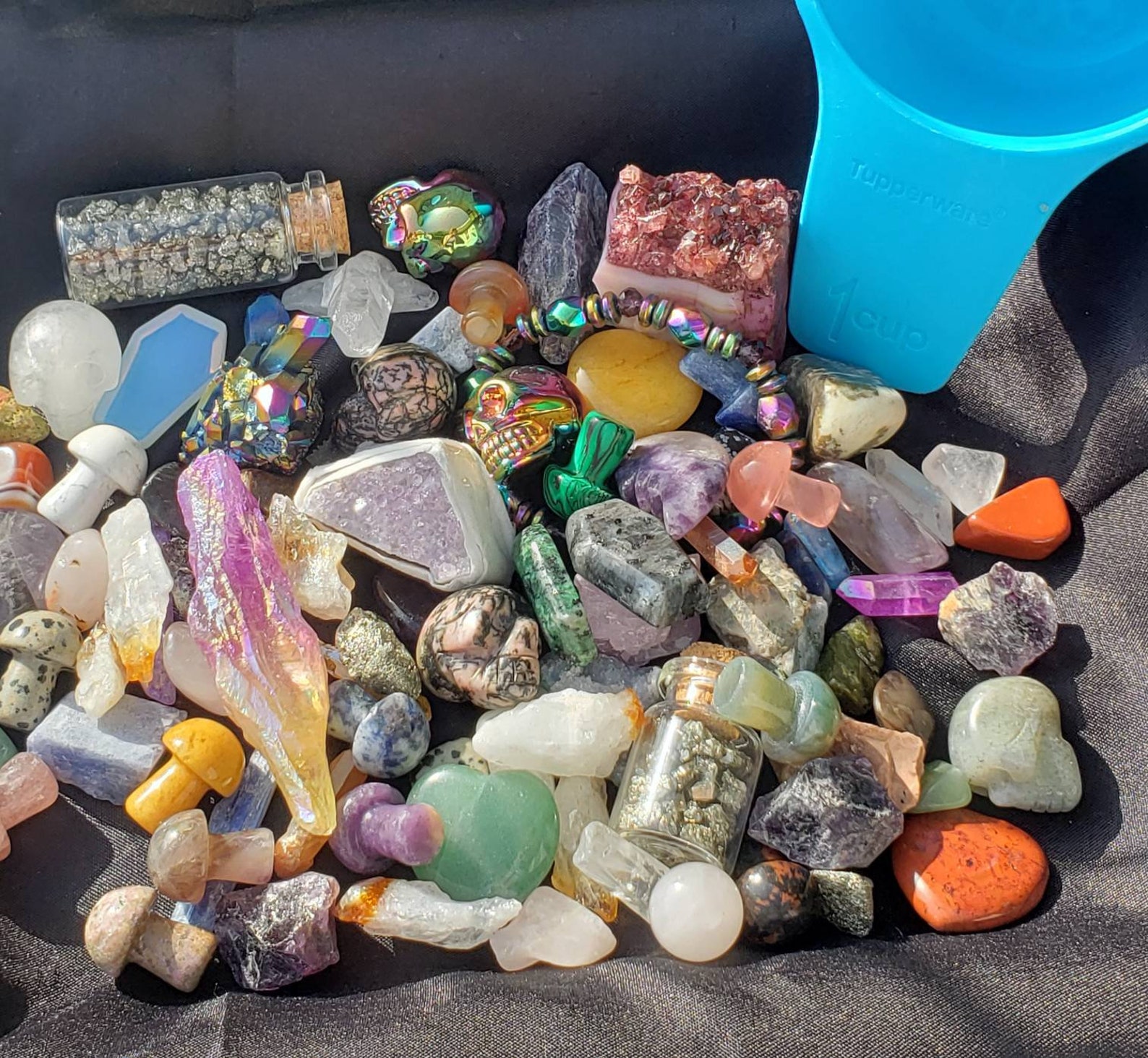 Witch Crystal Confetti Crystal Scoops Raw, Tumbled, Small Clusters ...
