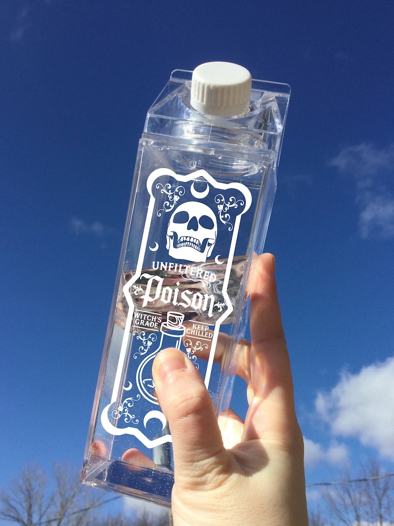 Unfiltered Poison Milk Carton Water Bottle Cute Milk Carton - Etsy