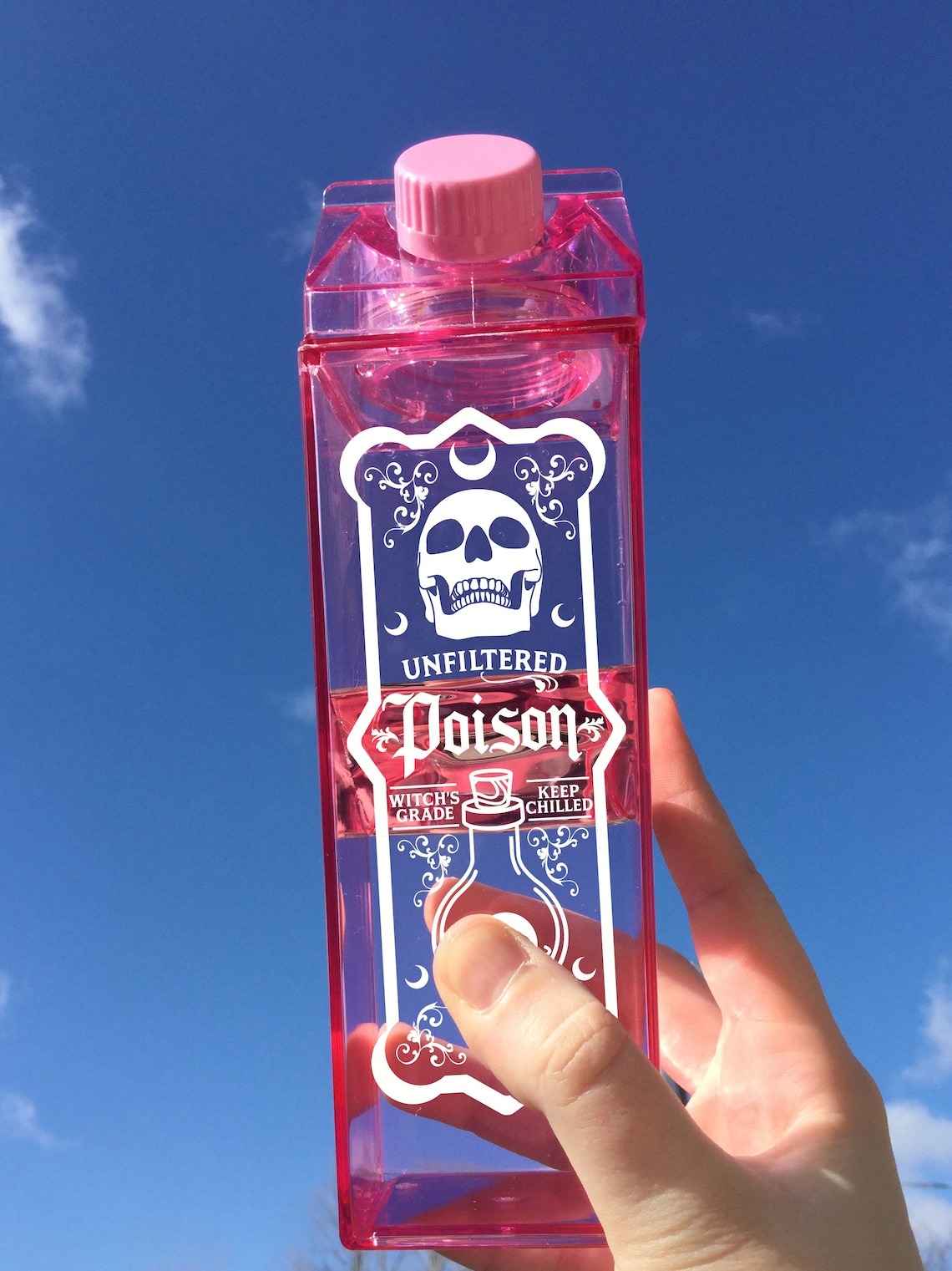 Unfiltered Poison Milk Carton Water Bottle Cute Milk Carton - Etsy