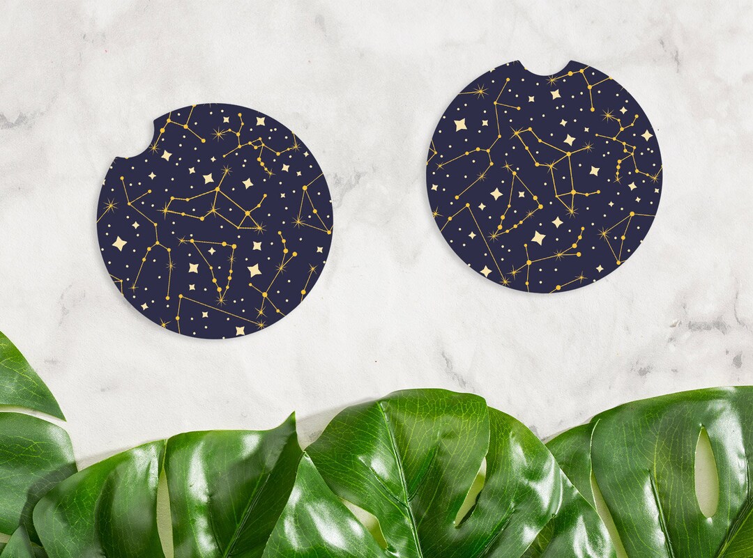 Celestial Car Coasters, Cute Car Decor Ceramic Coaster Inserts, Fun ...