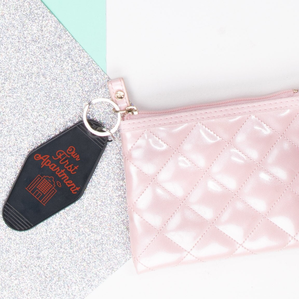 Our First Apartment Motel Keychain Cute Retro Style Apartment - Etsy