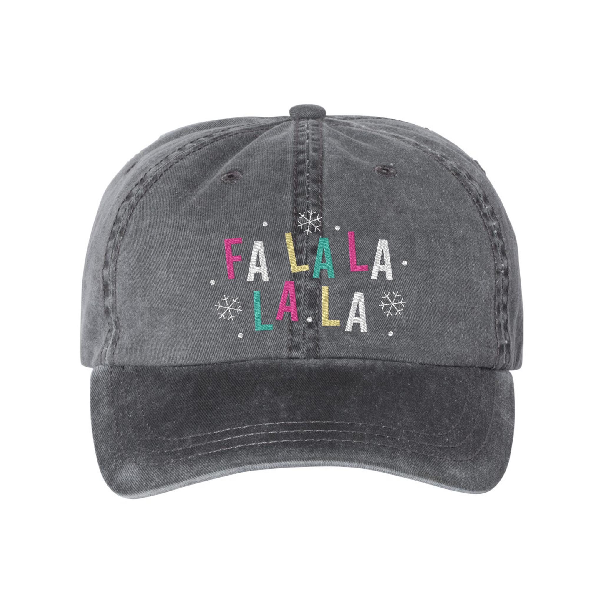 Falalalala Embroidered Pigment-dyed Cap, Vintage Baseball Dad Hat ...