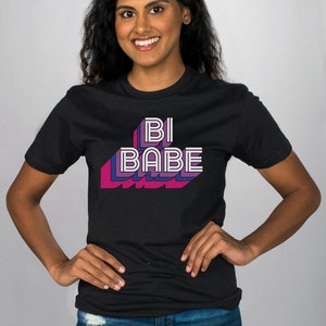 Bi Babe Unisex Short Sleeve T-shirt Cute Bisexual Pride - Etsy
