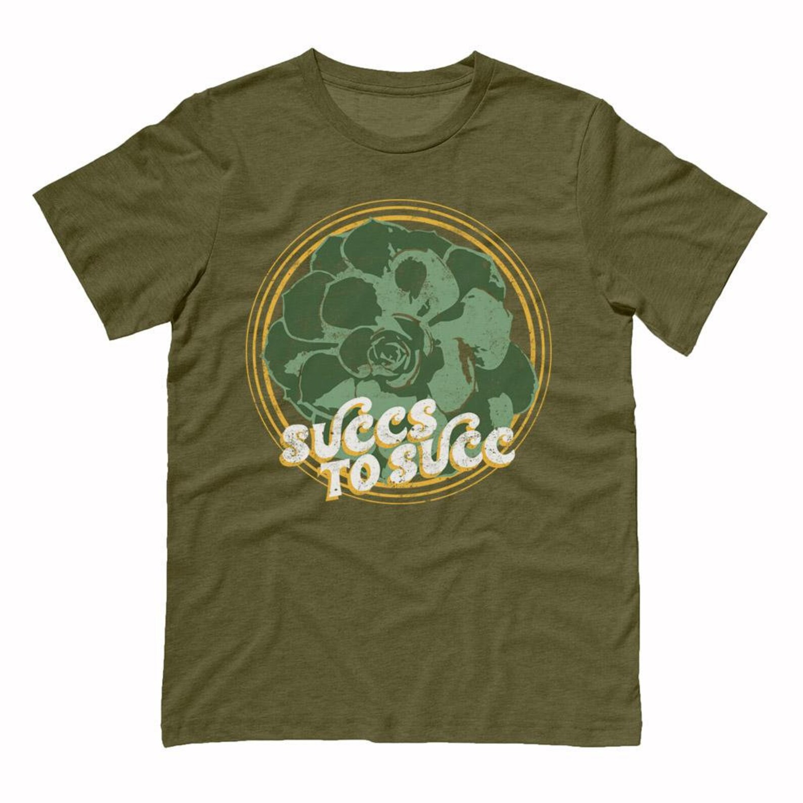 Succs to Succ Graphic Tee Trendy Military Green Color Shirt | Etsy