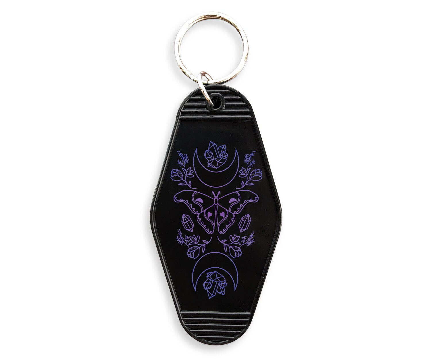 Lunar Moth Motel Keychain Cute Retro Style Moth Ombre - Etsy