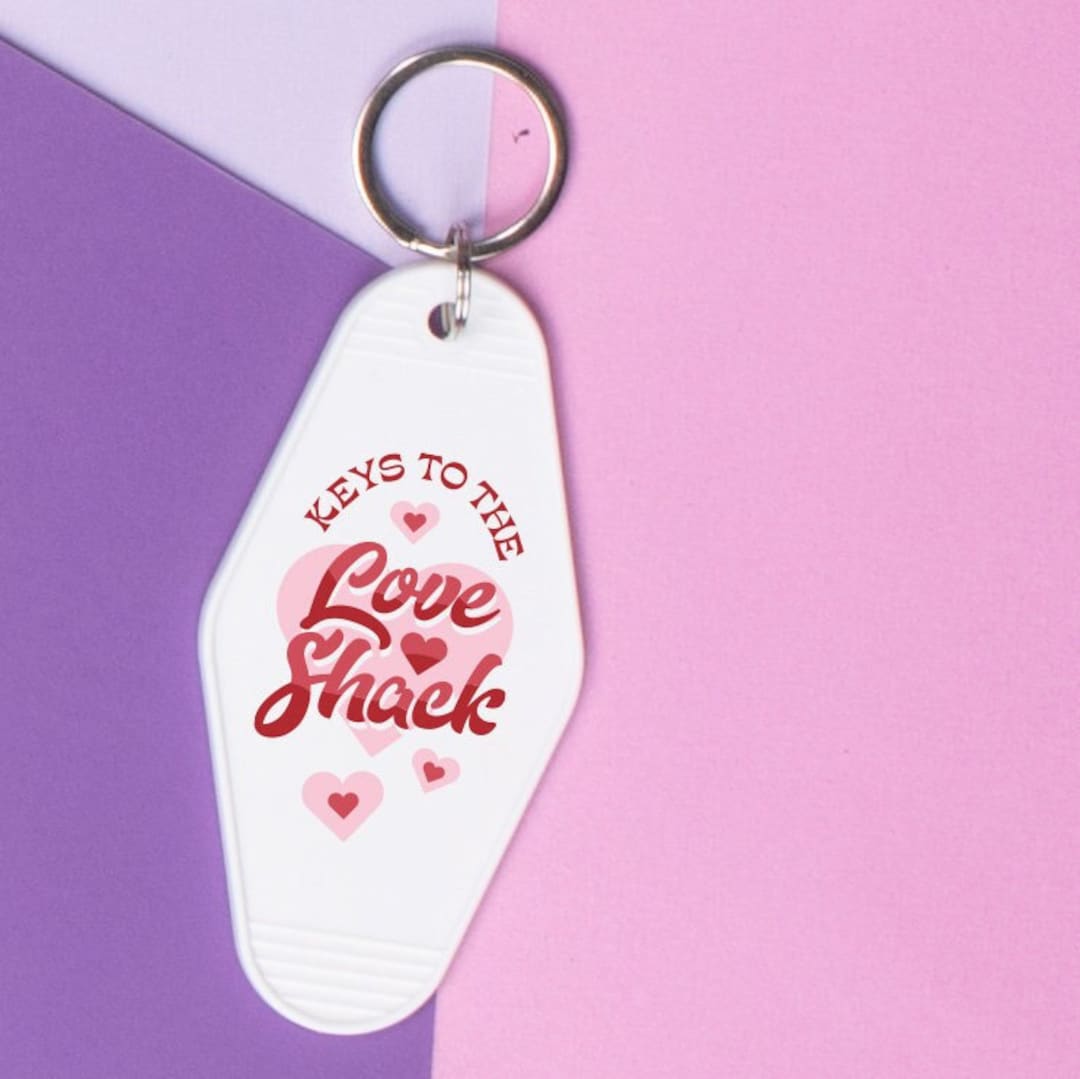Keys to the Love Shack Motel Keychain, Cute Retro Style Apartment ...