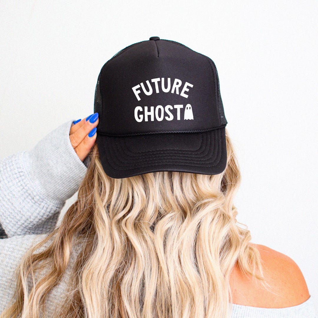Future Ghost Mesh Back Trucker Hat HX, Classic Structured 5 Panel Cap ...