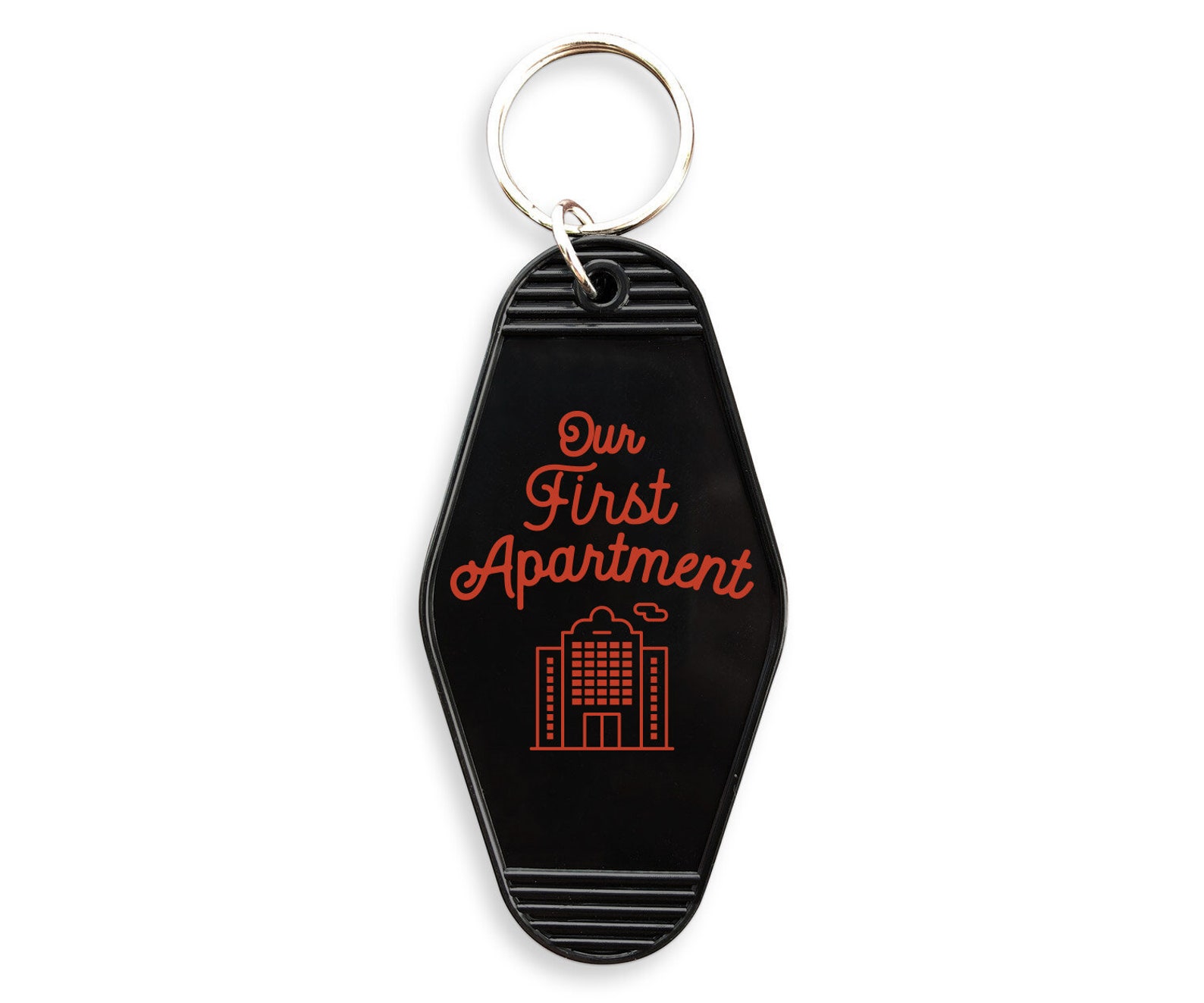 Our First Apartment Motel Keychain Cute Retro Style Apartment - Etsy