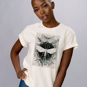 Vintage Moth Chart Shirt, Ivory Comfort Colors Short Sleeve Tee, Moth ...