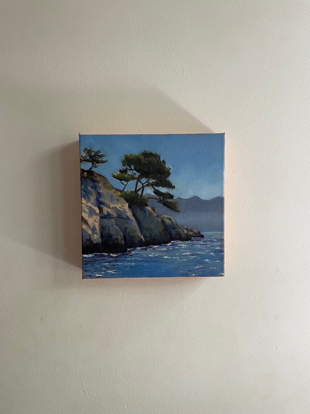 Tree Overhanging Water Landscape Original Oil Painting - Etsy