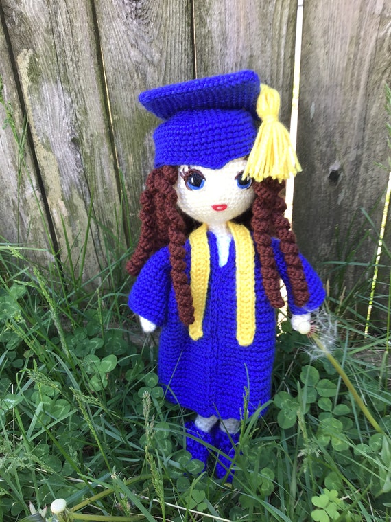 Graduate Doll Amigurumi Doll Graduation Gift - Etsy