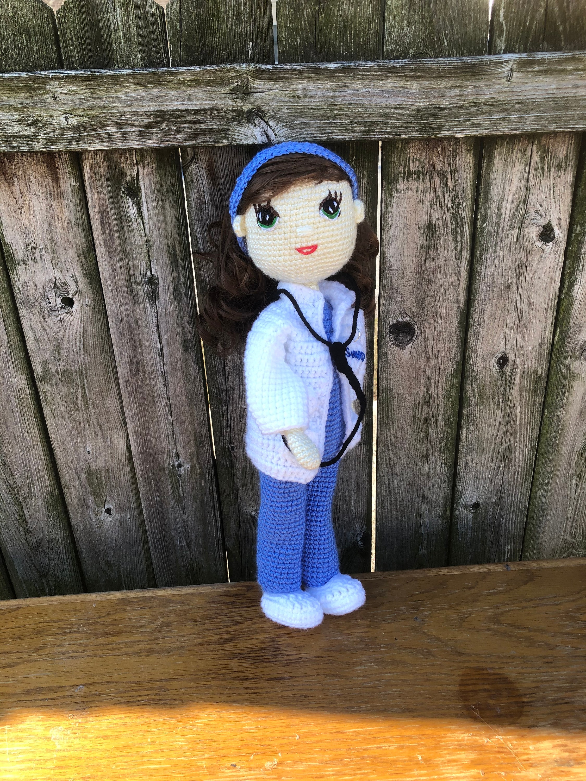 Amigurumi Doll Nurse Crochet Dolls Custome Nurses or Doctors Made to ...