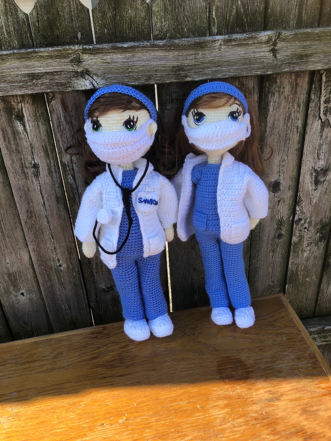 Amigurumi Doll Nurse Crochet Dolls Custome Nurses or Doctors Made to ...