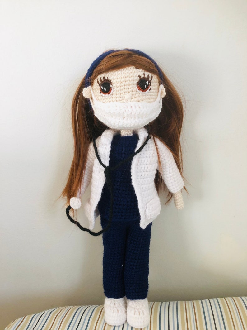 Amigurumi Doll Nurse Crochet Dolls Custome Nurses or Doctors Made to ...
