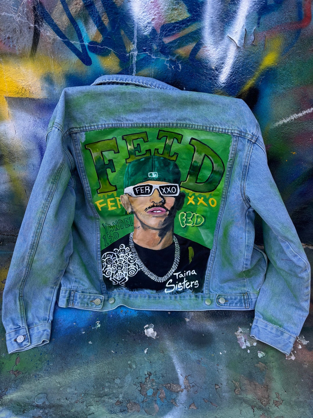 Feid Jean Jacket Artwork - Etsy