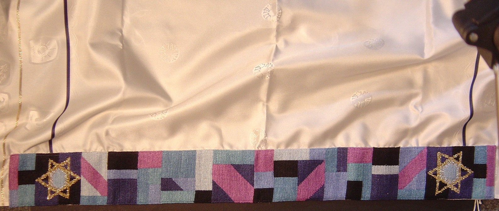 Wind Prayer Atarah tallit Collar Needlepoint Canvas Only - Etsy