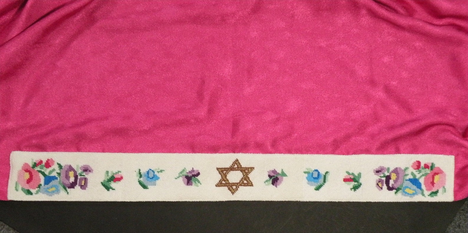 Floral Star Atarah (tallit Collar) - Needlepoint Canvas Only - Etsy