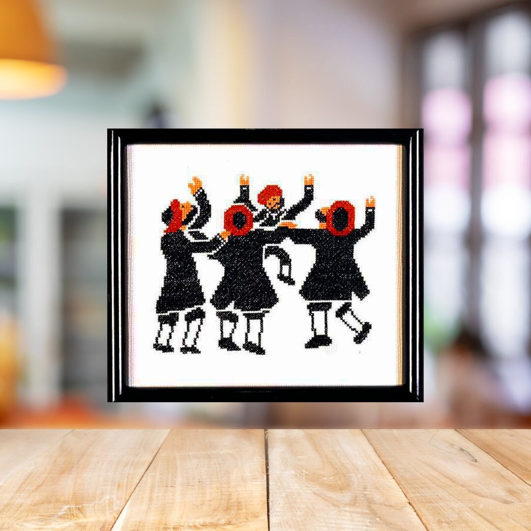 Four Dancers Counted Cross Stitch Pattern - Etsy