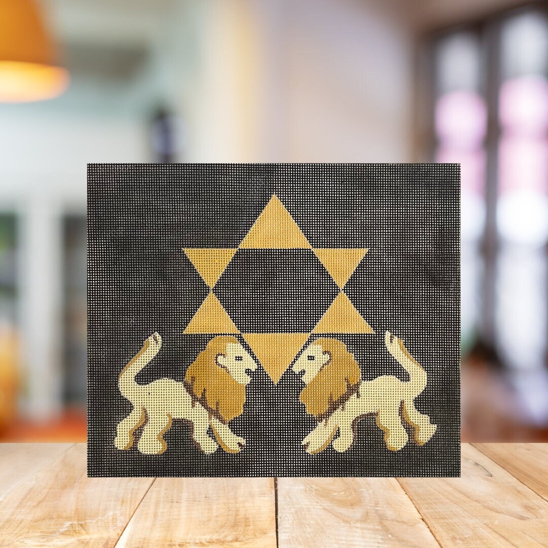 Ari El (lion of G-D) Tallit Bag - Needlepoint Canvas Only - Etsy