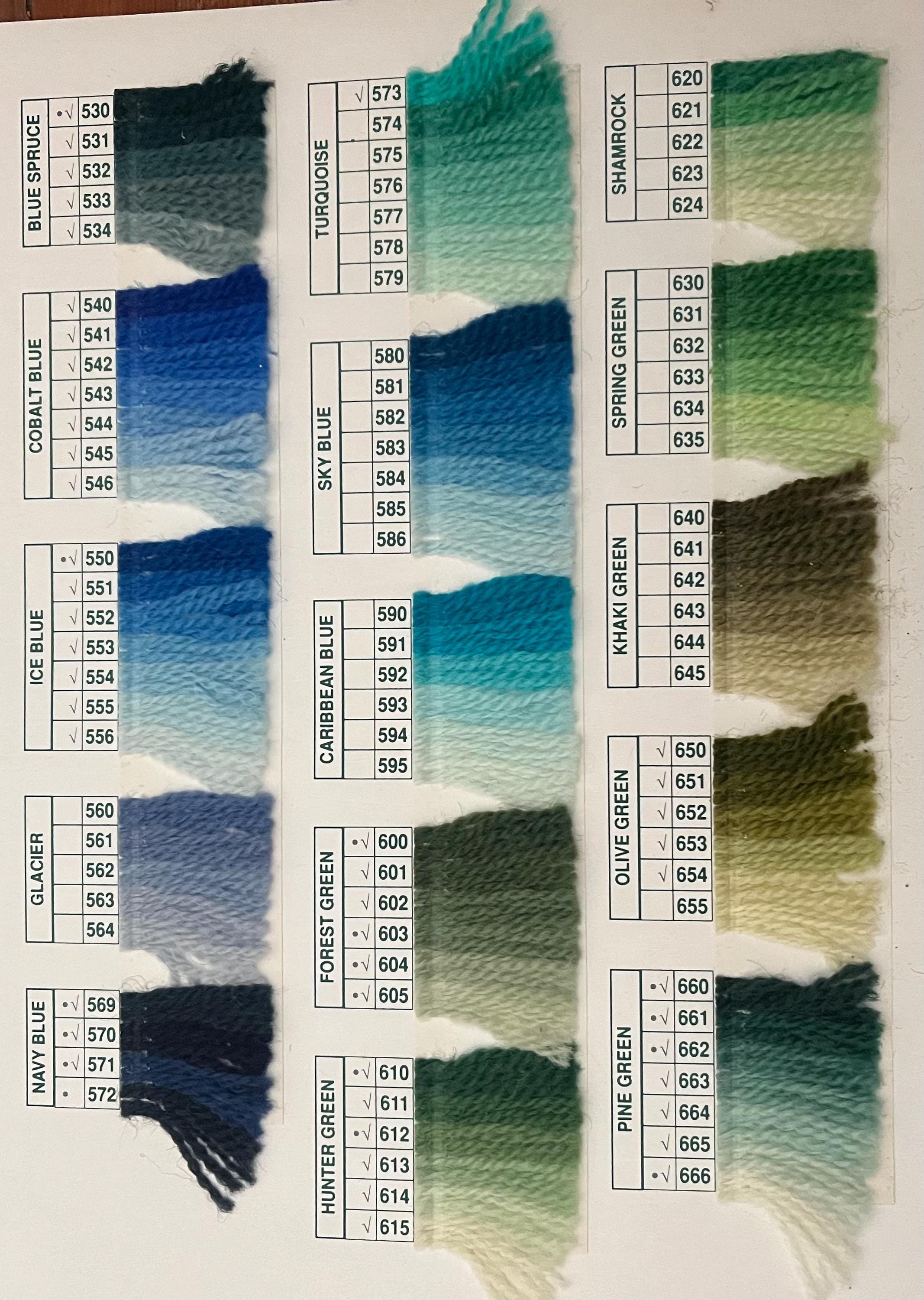 Paternayan Persian Wool - 8 Yard Skeins, Colors 703 - 972 - Etsy