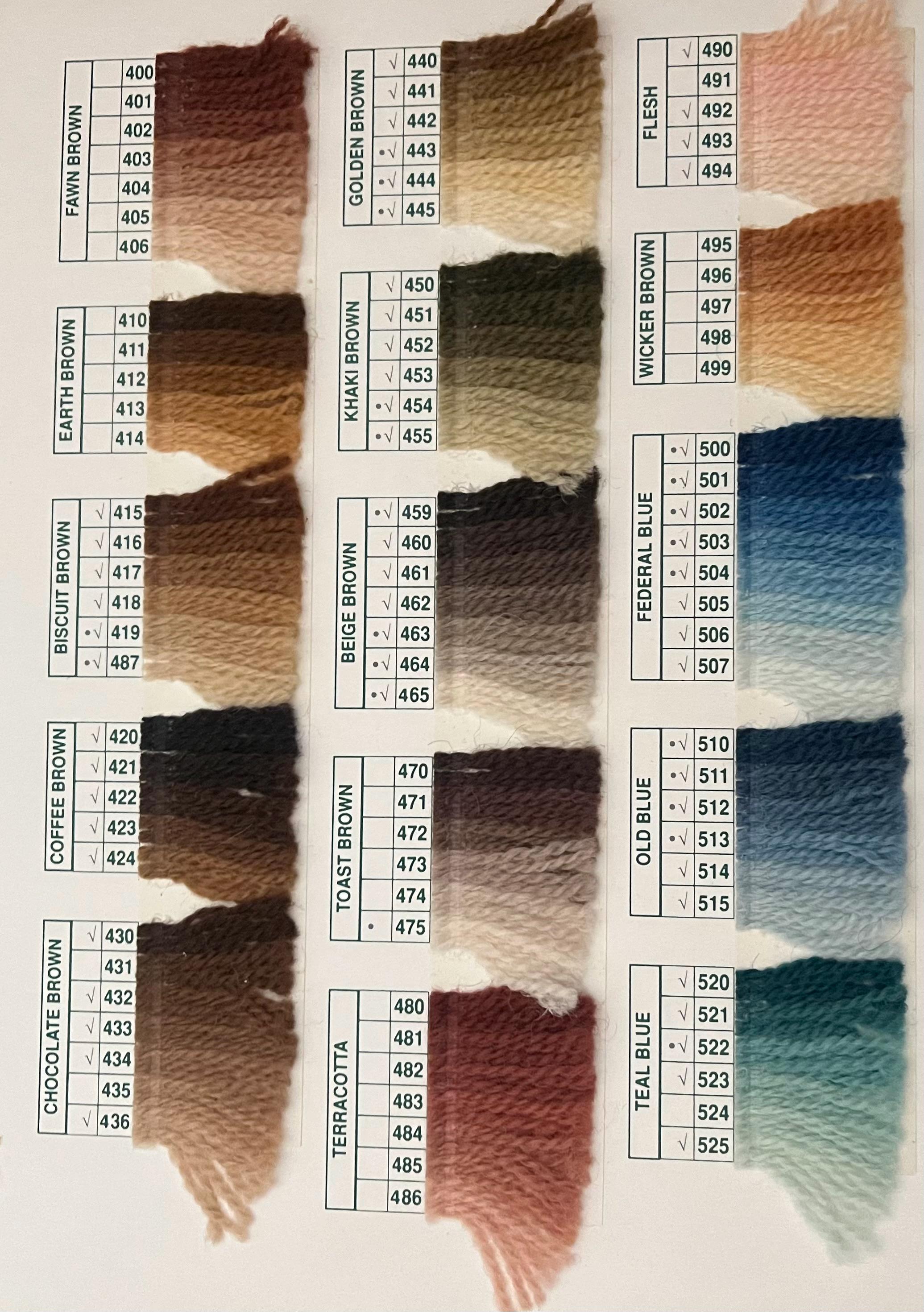 Paternayan Persian Wool - 8 Yard Skeins, Colors 200 - 682 - Etsy