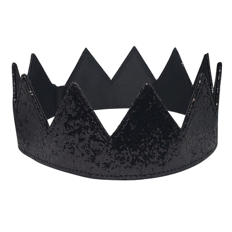 Black Glitter Crown - Etsy