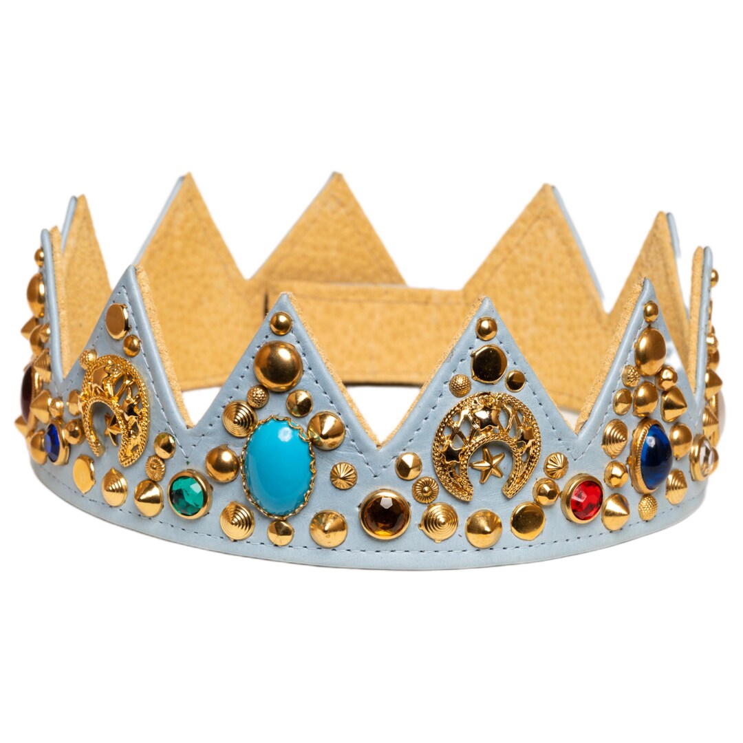 The Light Blue Royal Palace Regalia Crown || Unisex || Adjustable With ...