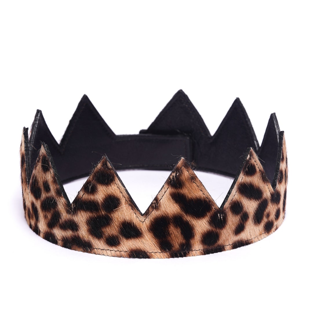 Reversible Cheetah Print Crown || Unisex || Adjustable With Strap ...