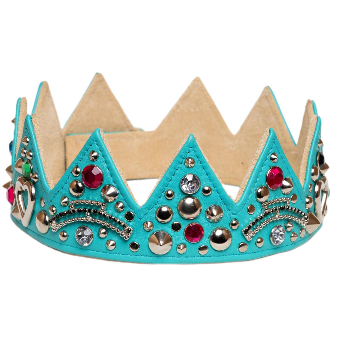 The Aqua Blue Royal Palace Regalia Crown || Unisex || Adjustable With ...
