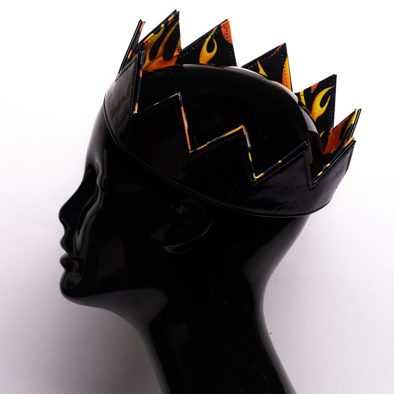 Reversible Flame Crown Unisex Adjustable With Velcro - Etsy