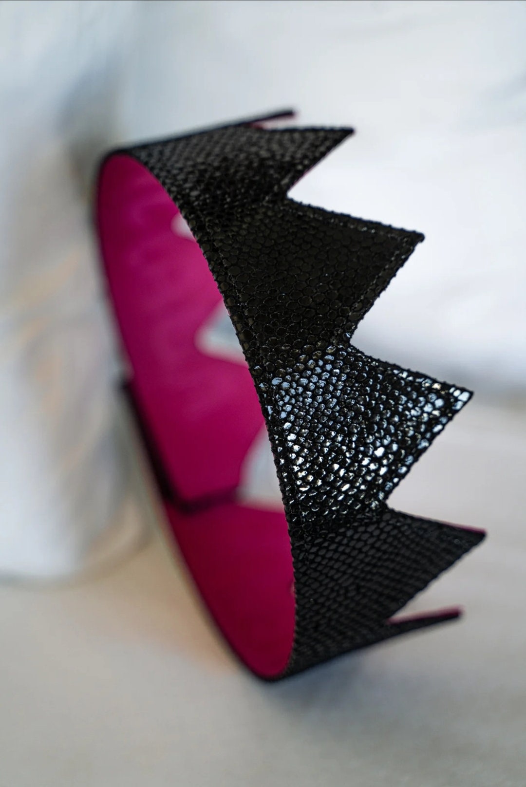 Reversible Black Snake Crown || Unisex || Adjustable With Velcro Strap ...
