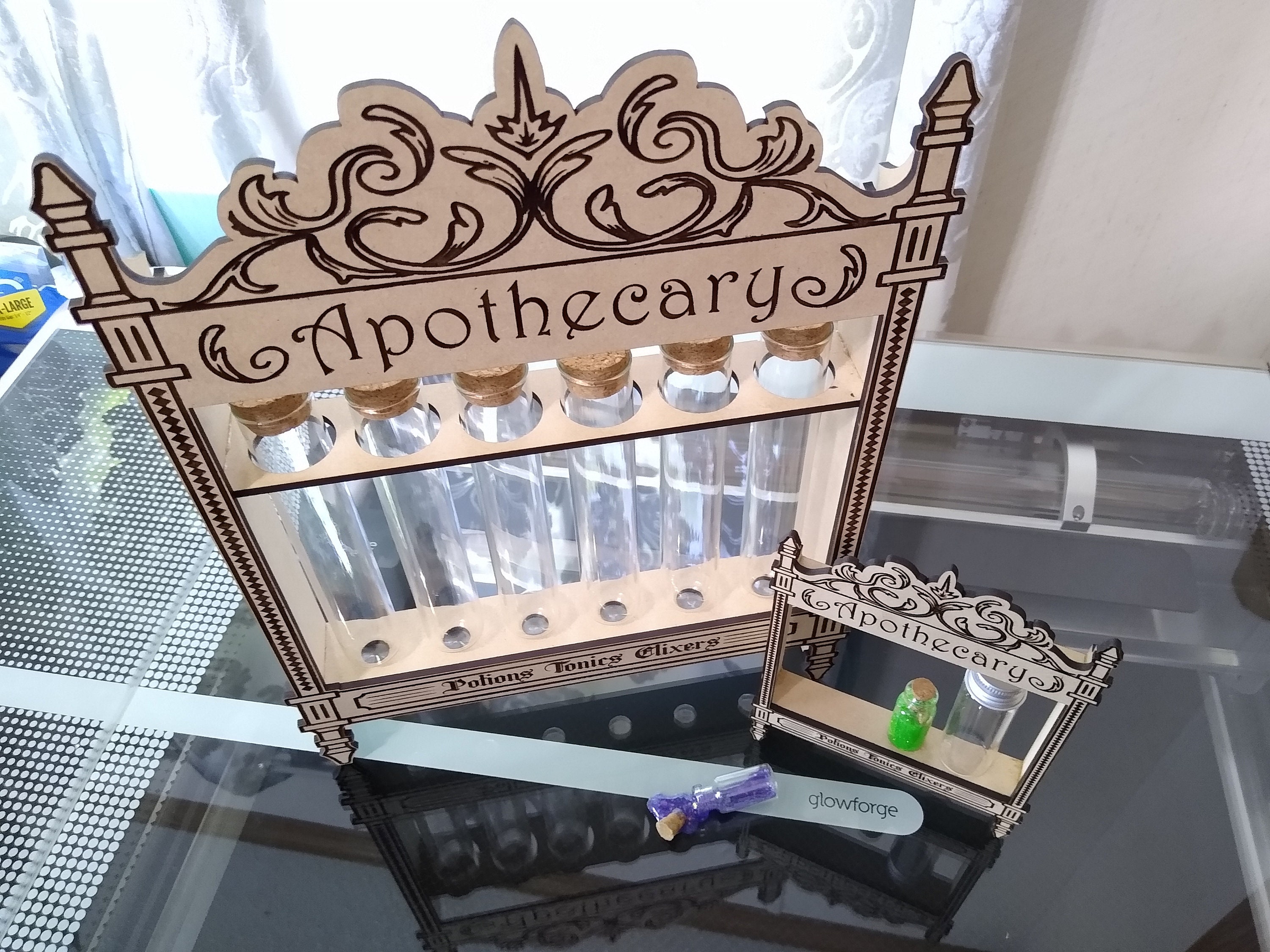 SVG File Apothecary Test Tube Cabinet & Miniature Halloween | Etsy