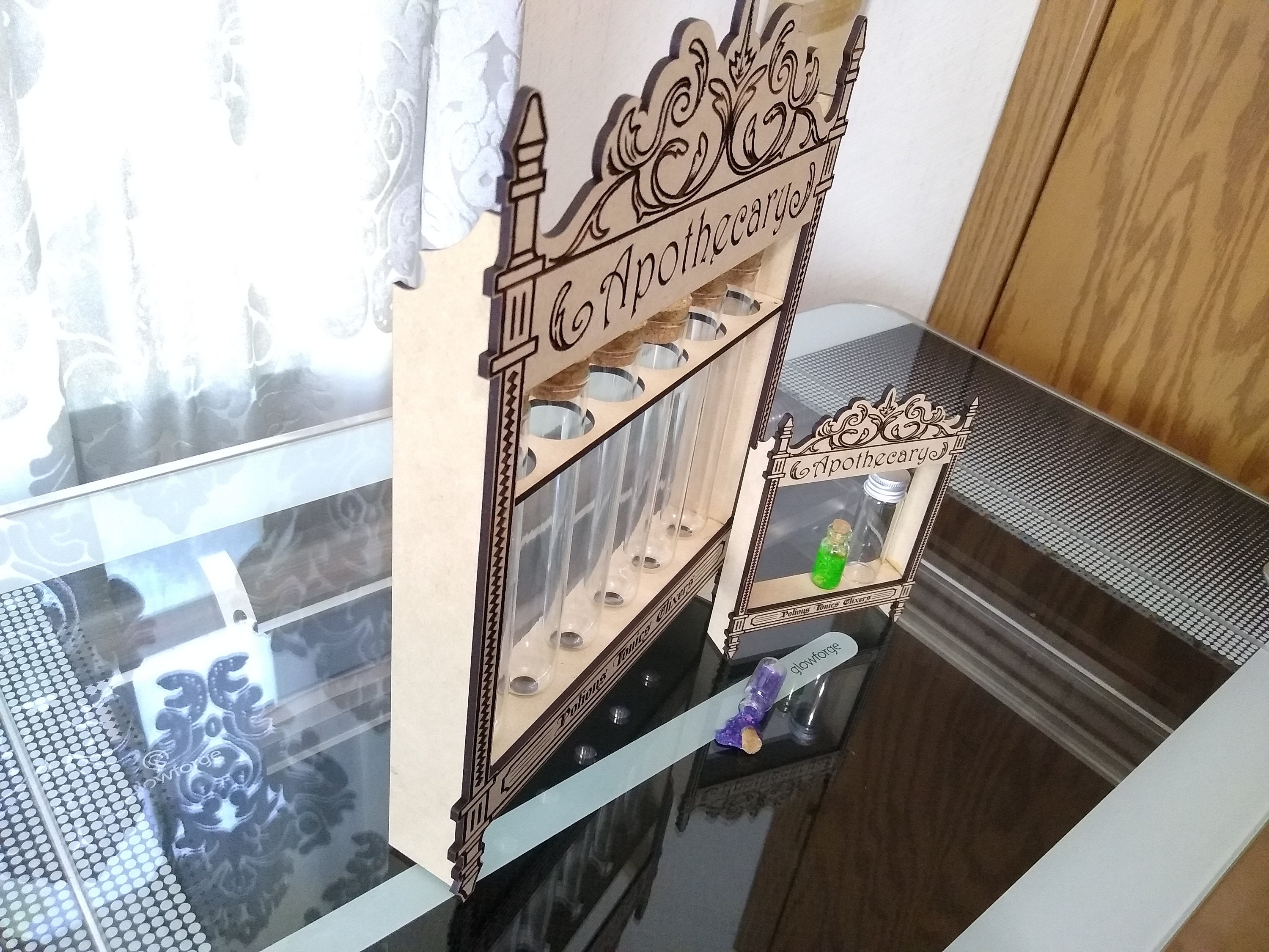 SVG File Apothecary Test Tube Cabinet & Miniature Halloween | Etsy