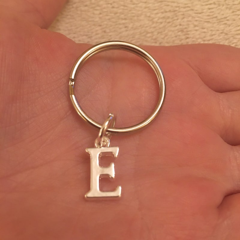 Letter Keyring - Etsy